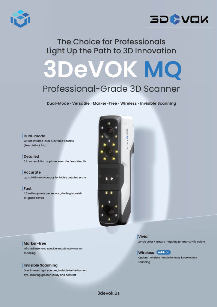 3DeVOK MQ Full Color Compact 3D Scanner | MachineShark