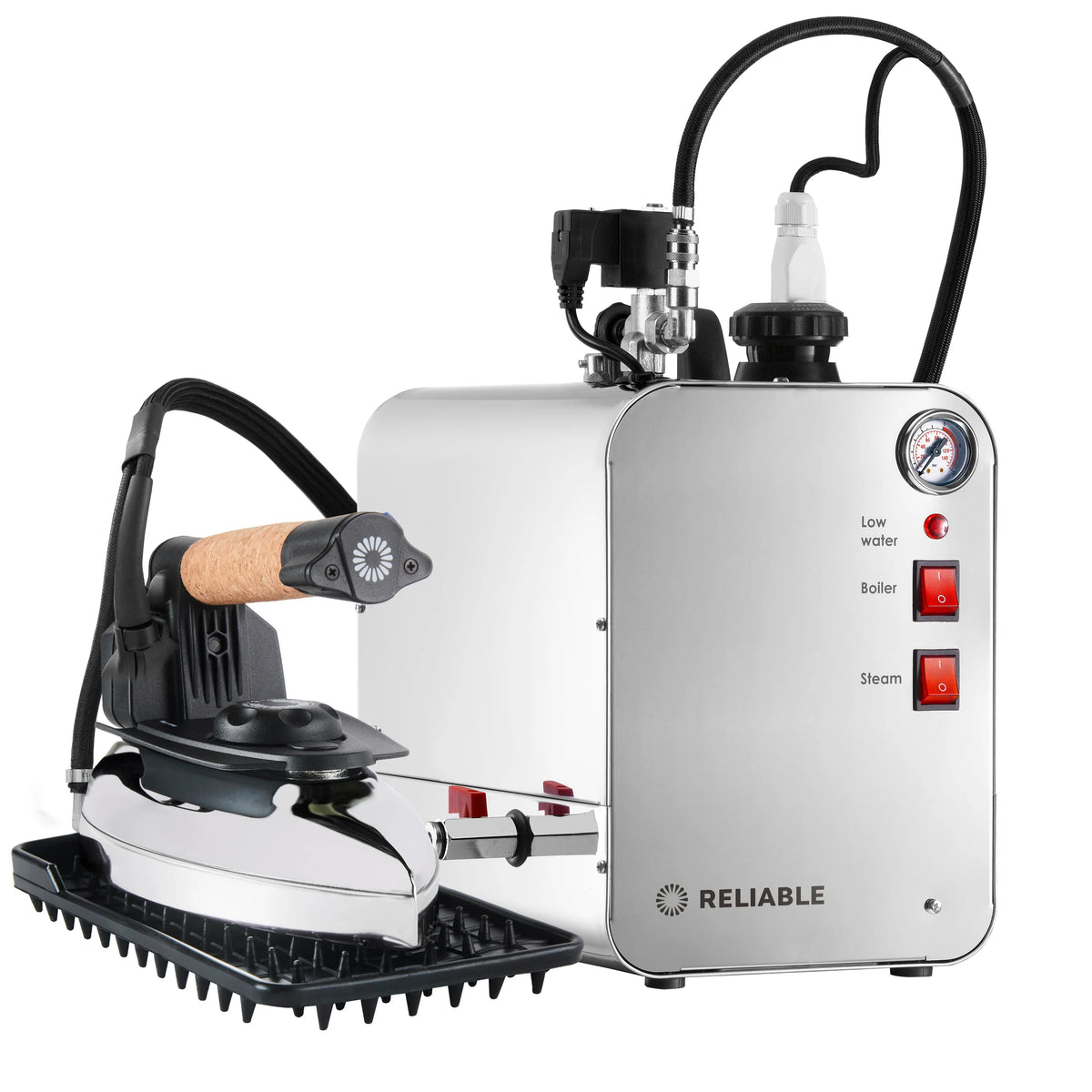 6000BU Professional 4.5L Steam Boiler with 4100IR Iron – Stainless ...