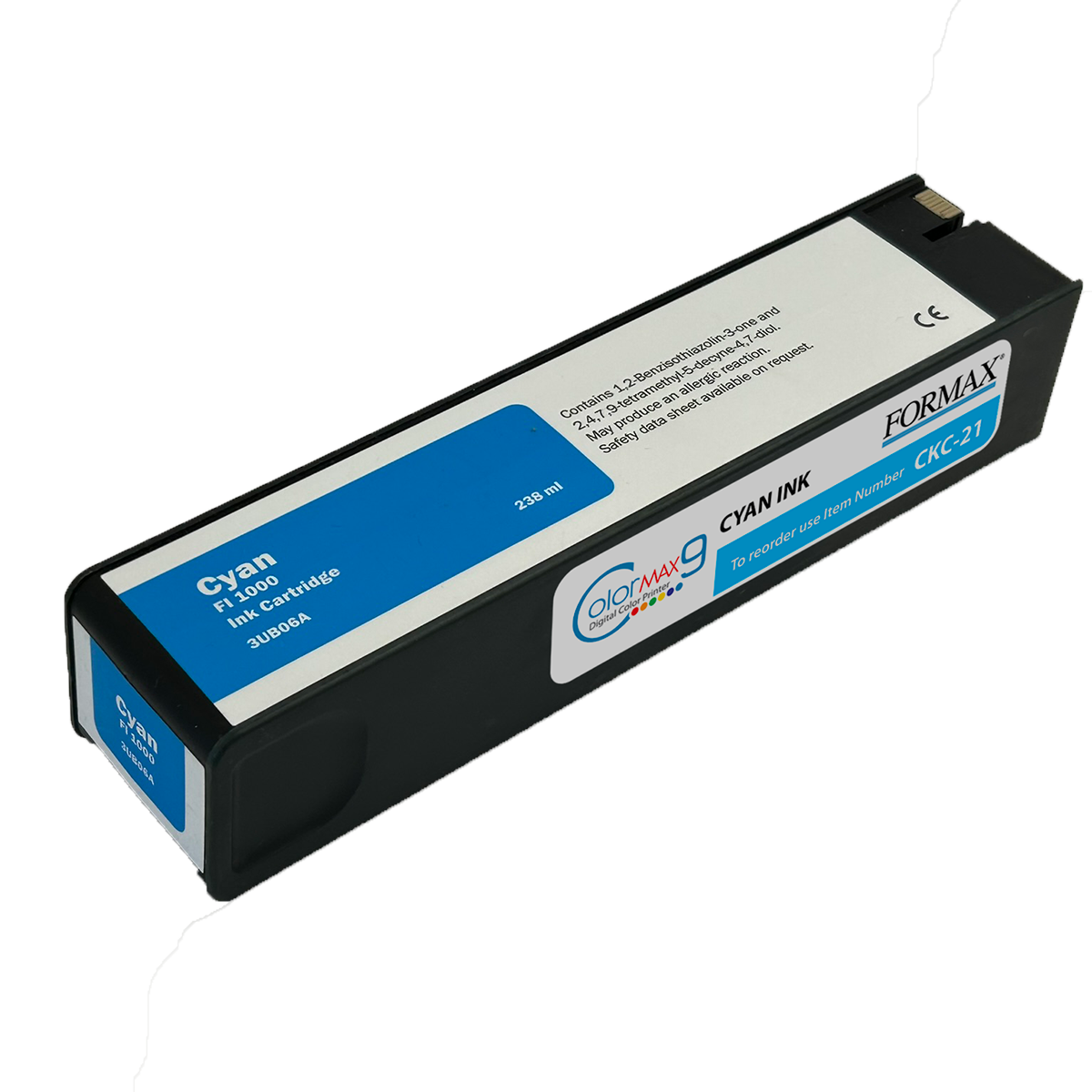 FORMAX CKC-21- COLORMAX 9 HP 238ML INK TANK – CYAN | MachineShark